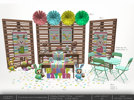 Second Life Marketplace - [[OZZY]] Happy Easter Party